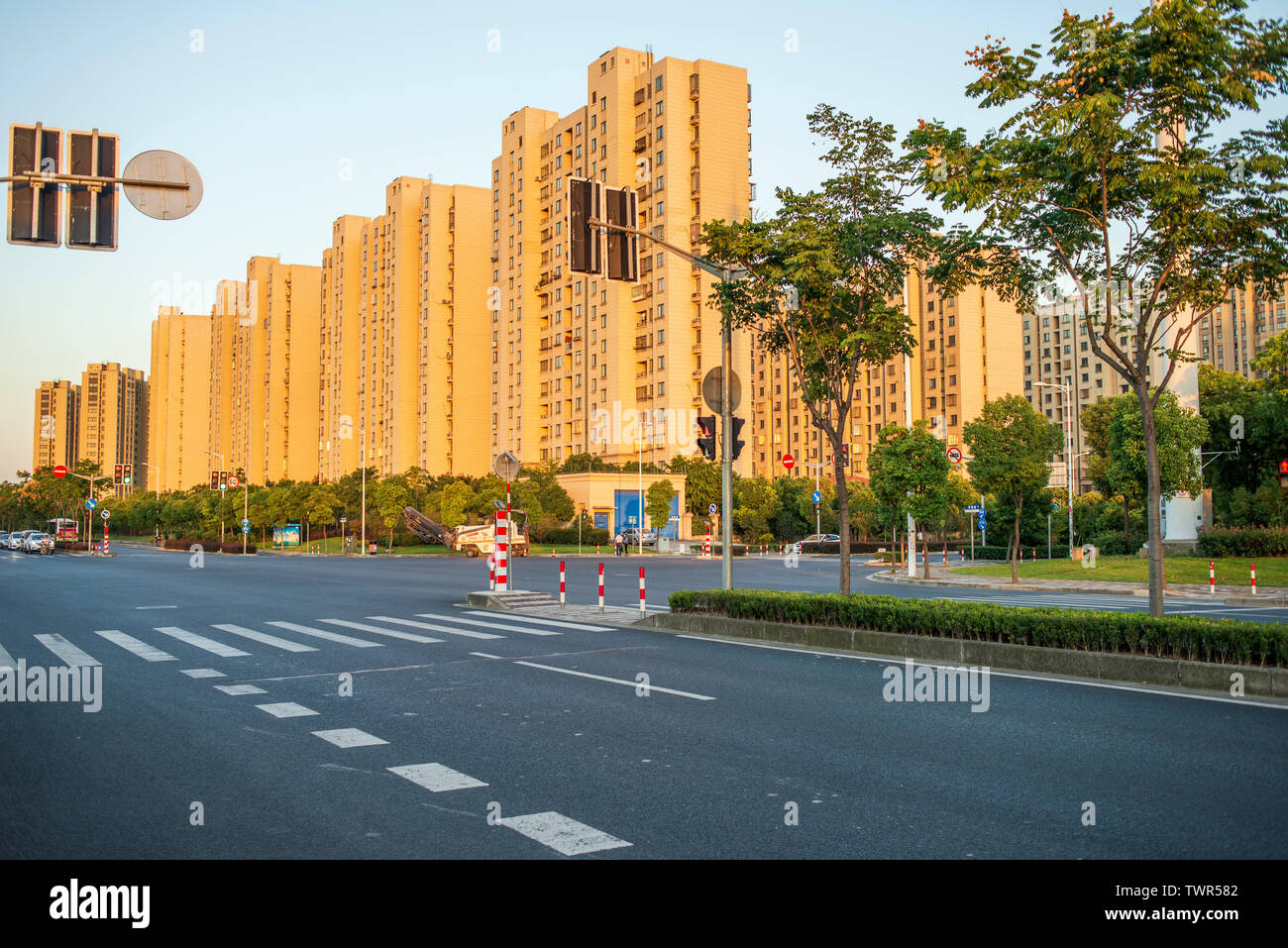 New residential buildings in Baoshan District, Shanghai, China Stock ...