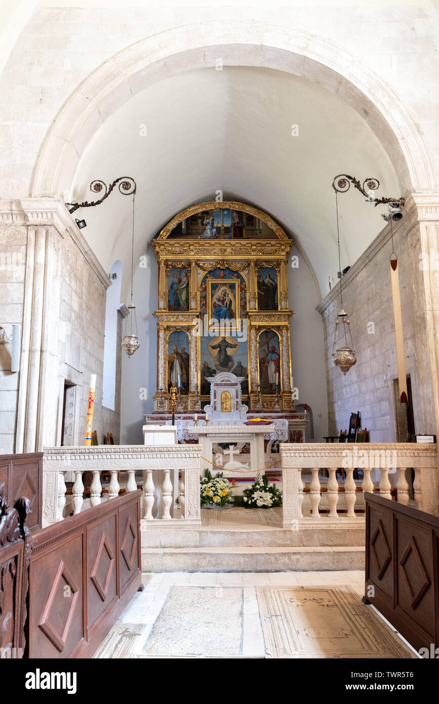 Croatia Dalmatian Coast Hvar Island Franciscan Monastery 16th c Stock ...