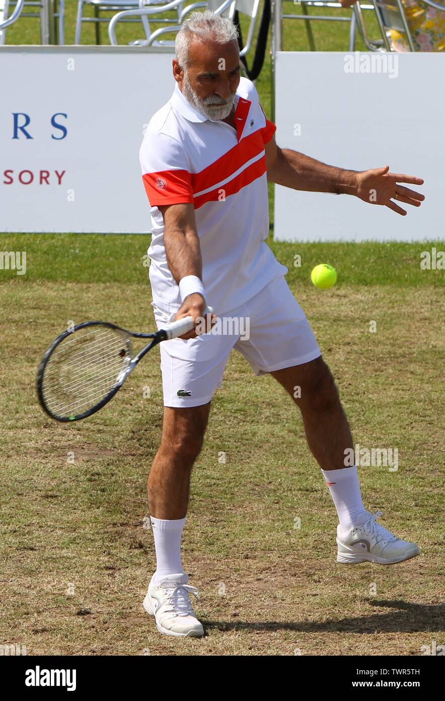 Liverpool Tennis Tournament with Mansour Bahrami credit Ian Fairbrother ...