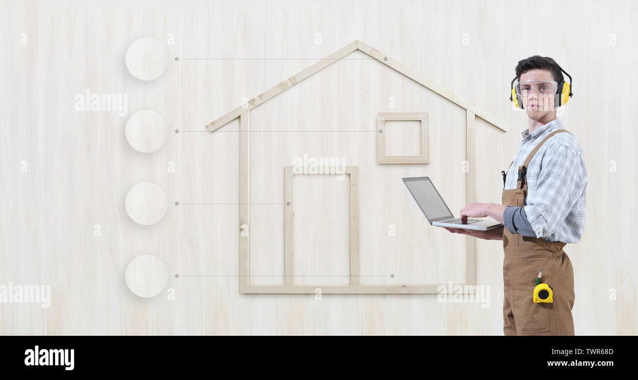 Carpentry tools infographic hi-res stock photography and images - Alamy