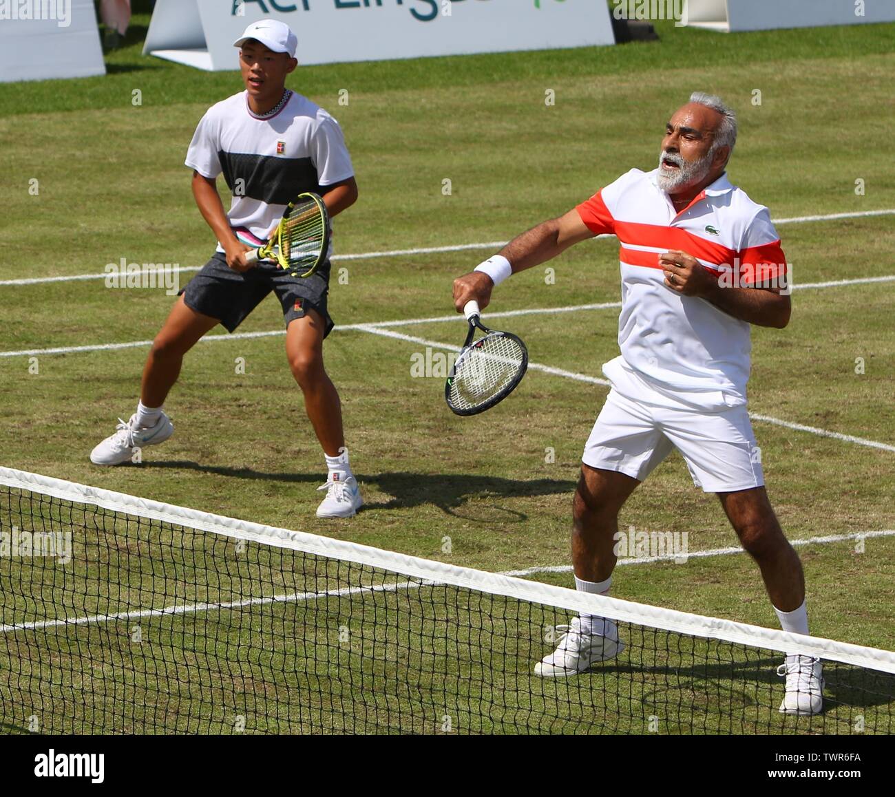 Liverpool Tennis Tournament with Mansour Bahrami credit Ian Fairbrother ...