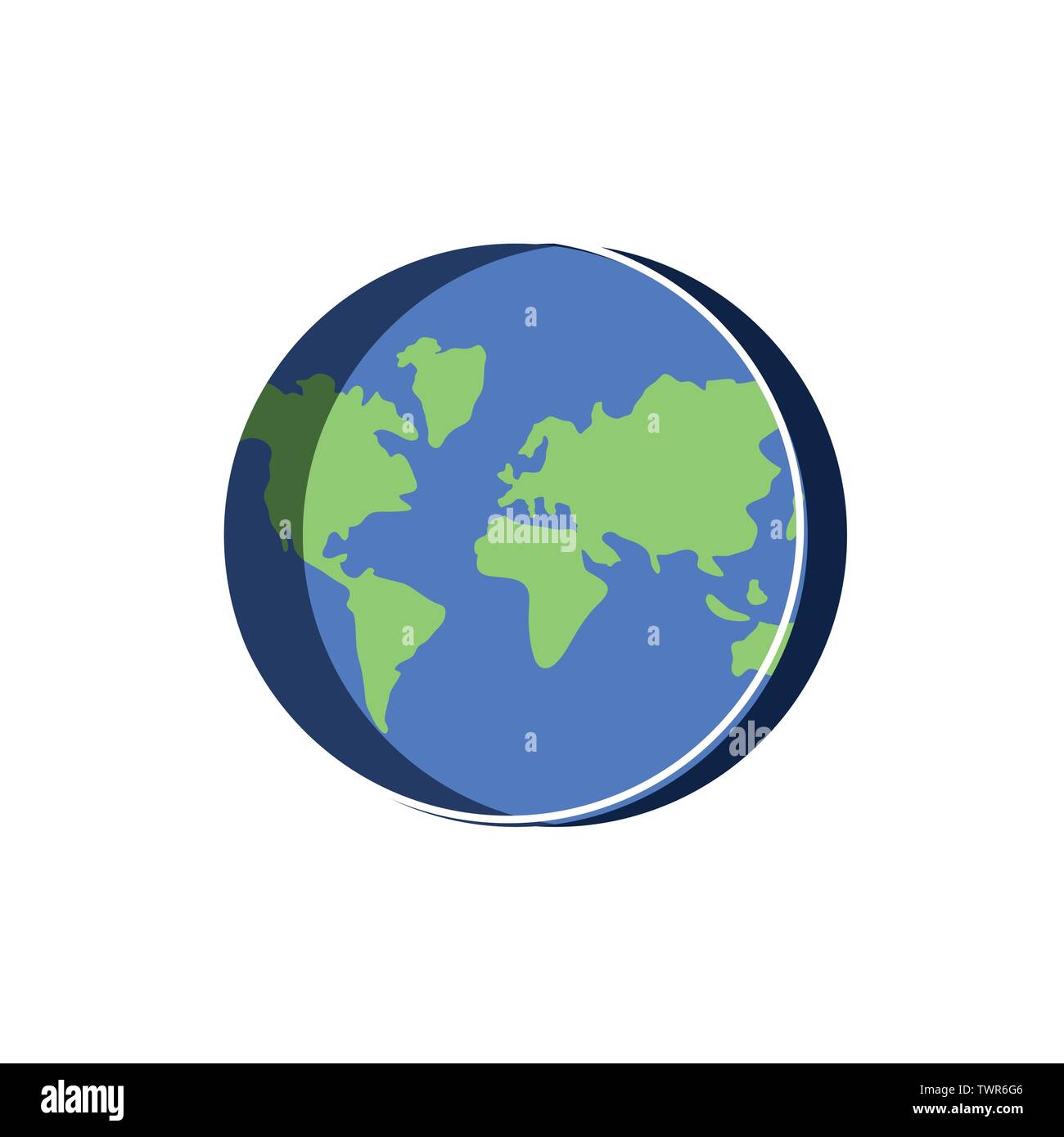 Planet sphere design, Continent earth world globe ocean and universe ...