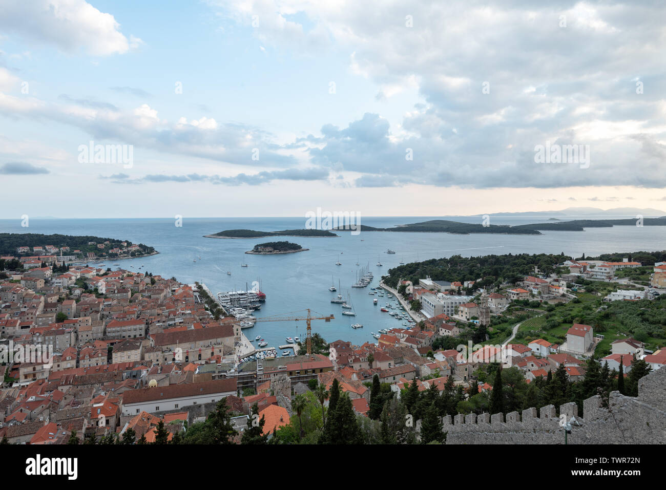 Hvar fortress from waterfront hi-res stock photography and images - Alamy