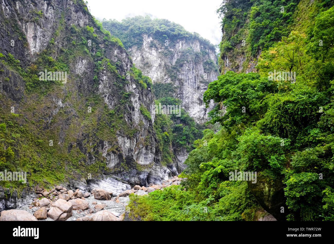 Amazing chinese nature in Taroko National Park, Taiwan. Taroko Gorge is ...