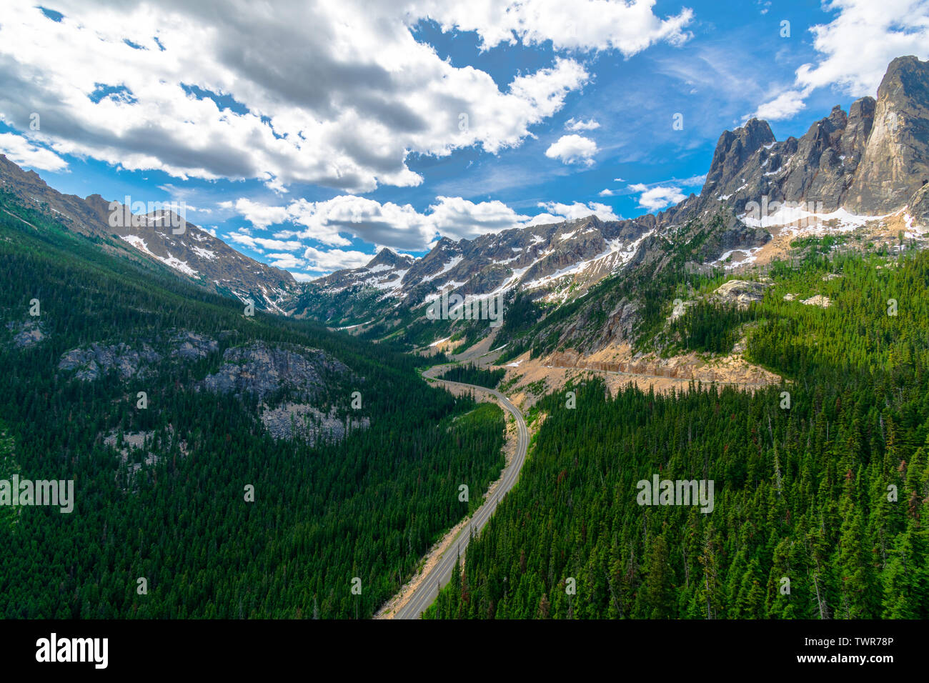 North Cascades National Park Complex - Washington Overlook Stock Photo ...