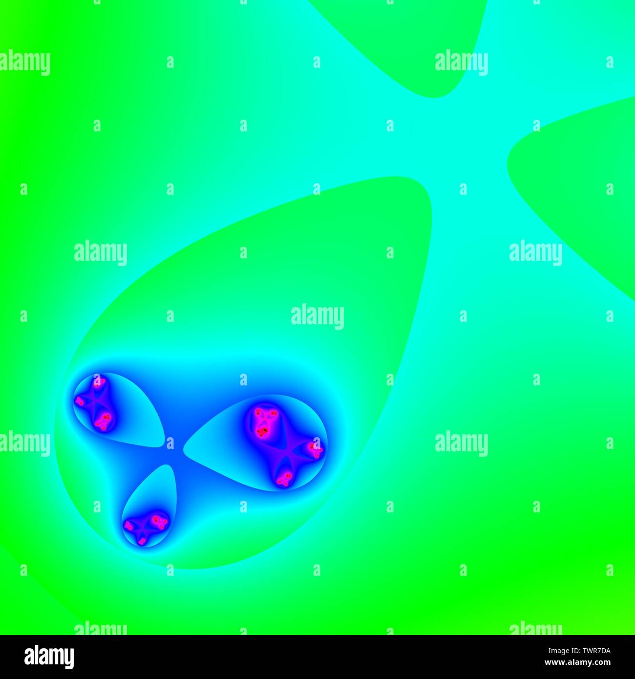 An image created using computer graphics, a picture of a mathematical ...