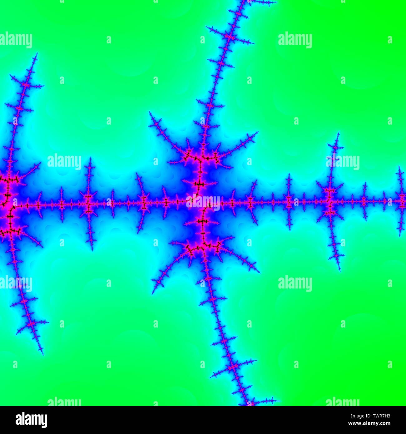 An image created using computer graphics, a picture of a mathematical ...