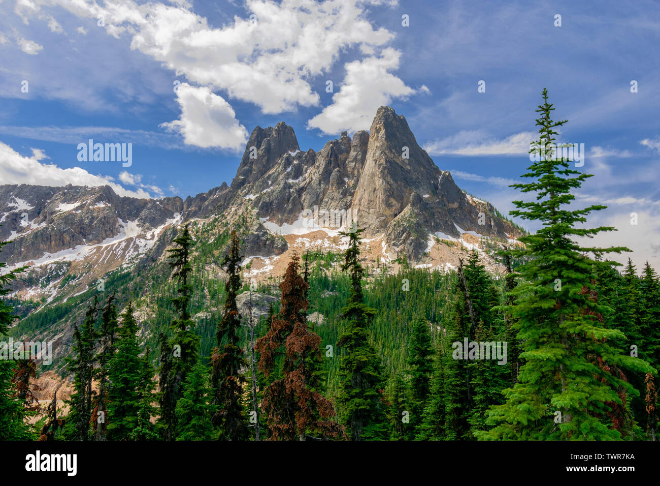 North Cascades National Park Complex - Washington Overlook Stock Photo ...