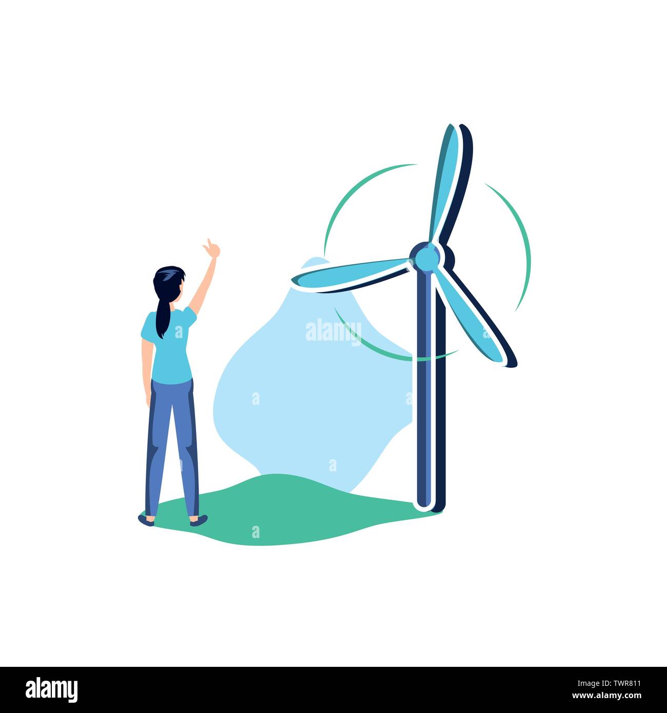 Avatar woman design, Sustainability eco friendly green recycle ecology ...