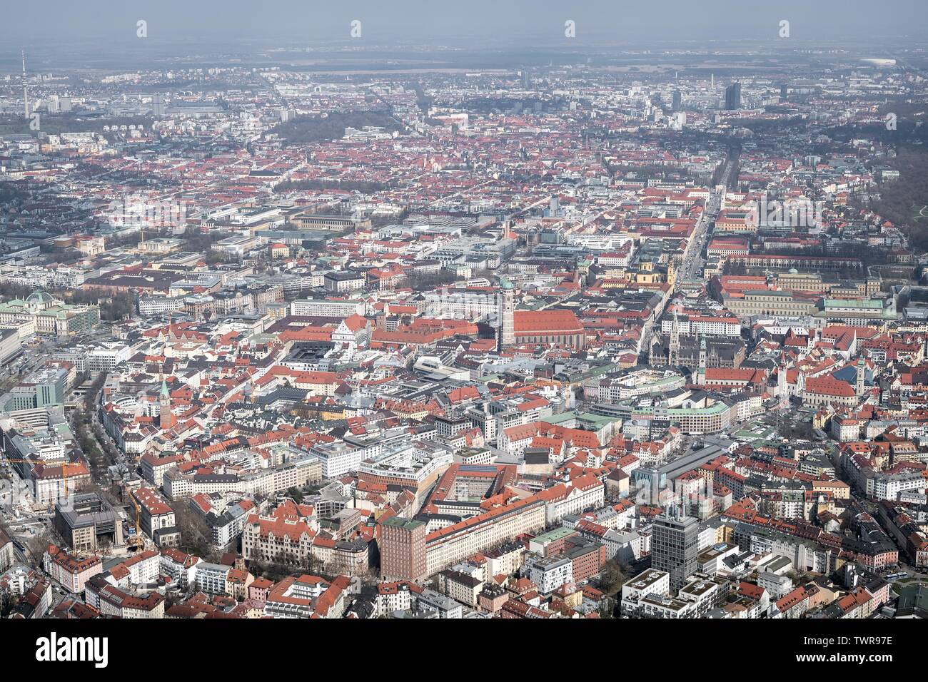 Munich, Germany. 29th Mar, 2019. The inner city of Munich, photographed ...