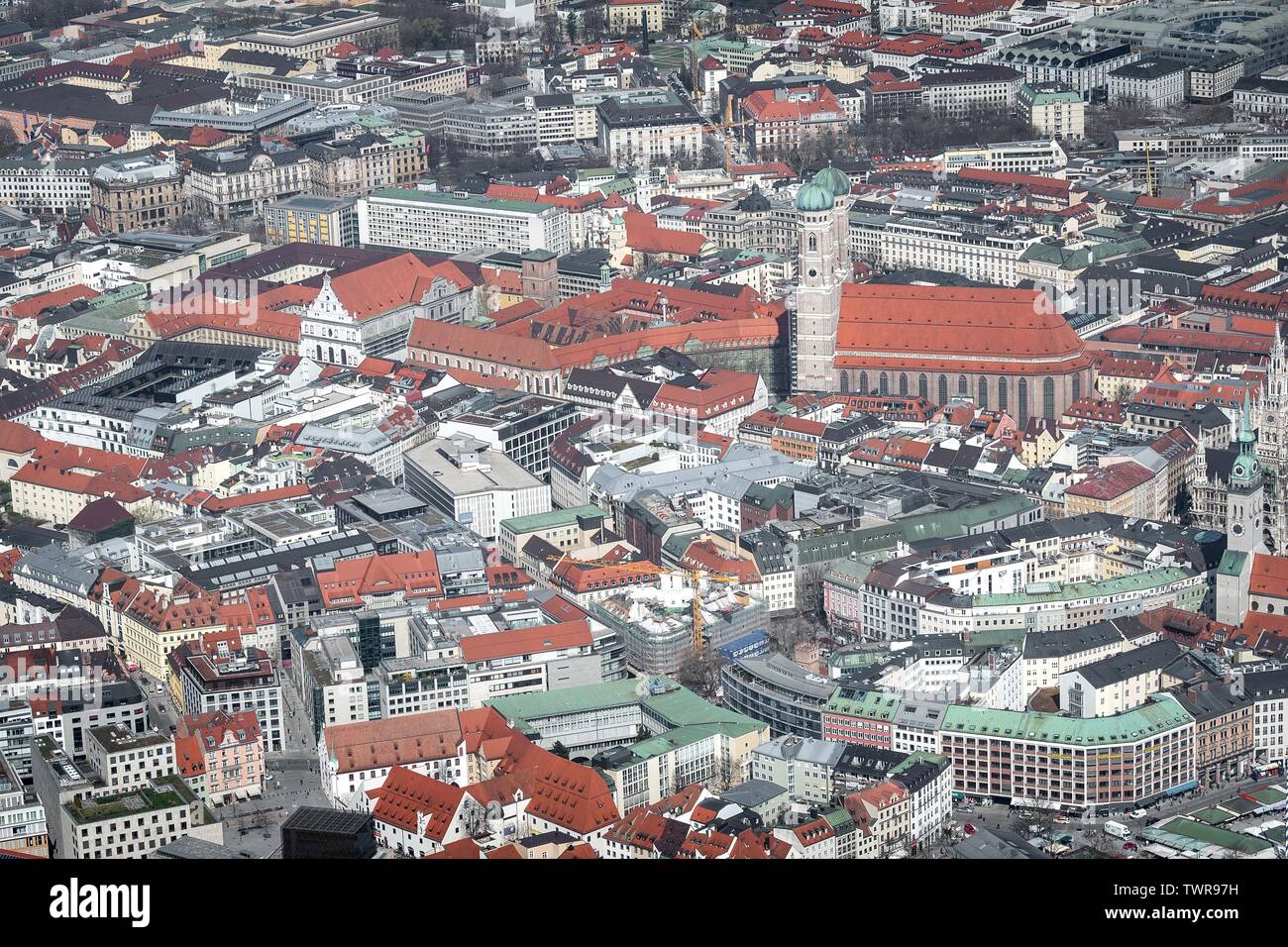 Munich, Germany. 29th Mar, 2019. The inner city of Munich, photographed ...