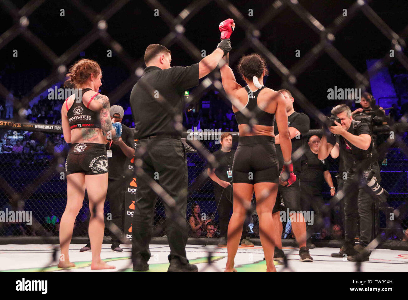 London, UK. 22nd June 2019. Denise Kielholtz defeats Bryony Tyrell via ...