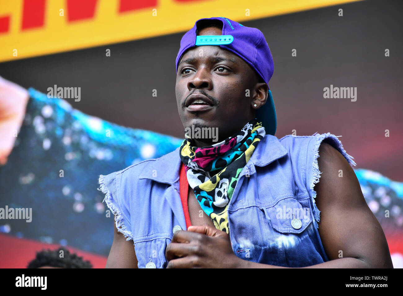 Thriller Live perfroms at West End Live 2019 in Trafalgar Square, on 22 ...