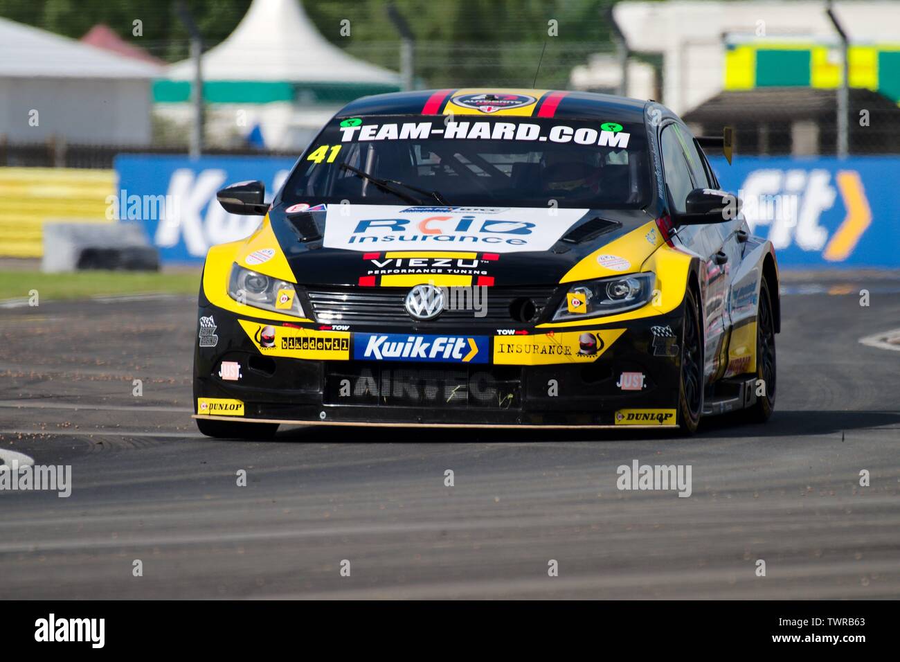 Dalton on Tees, England, 15 June 2019. Carl Boardley driving a ...