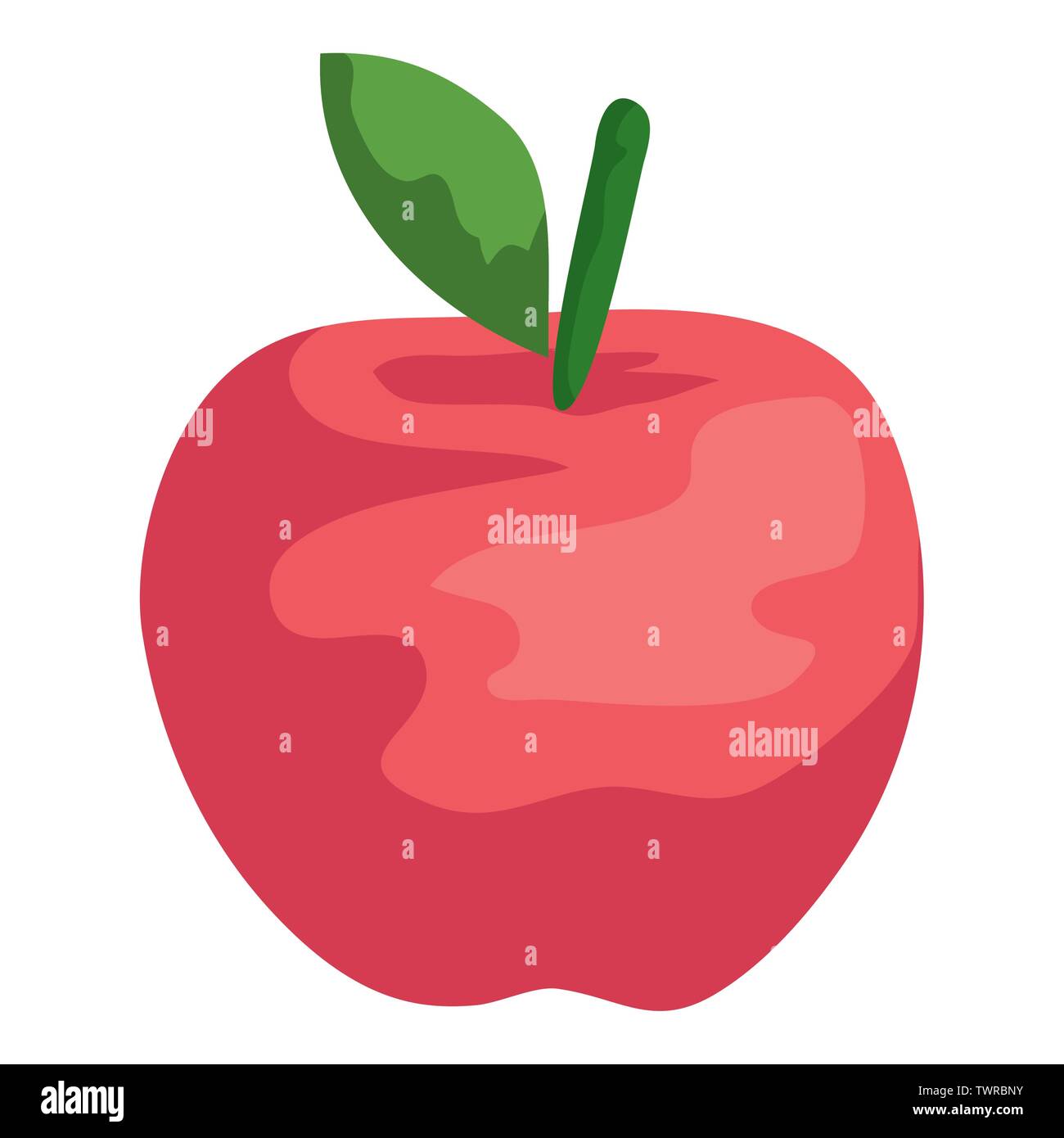 apple fresh fruit healthy icon Stock Vector Image & Art - Alamy