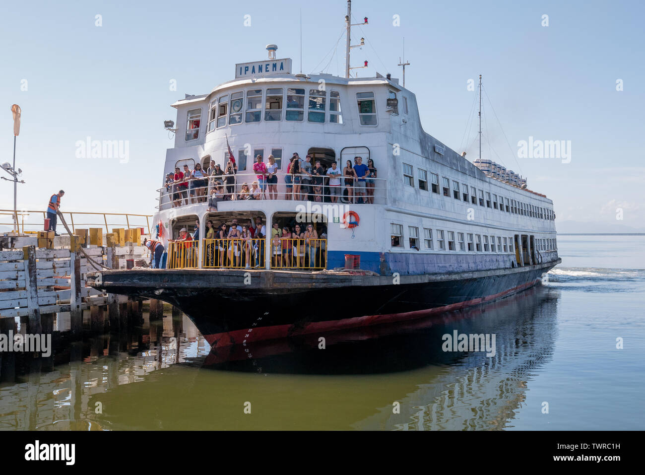 Rio de Janeiro, Brazil - June 22, 2019: the ferry boat from Rio de ...