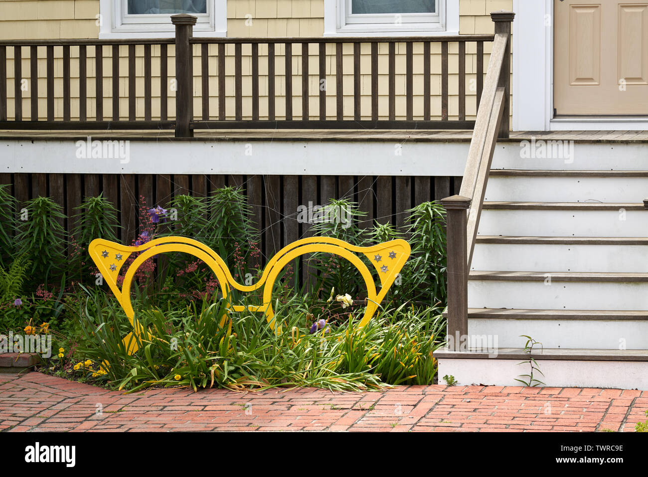 Provincetown, MA - June 11, 2019: The design of Elton John's iconic ...