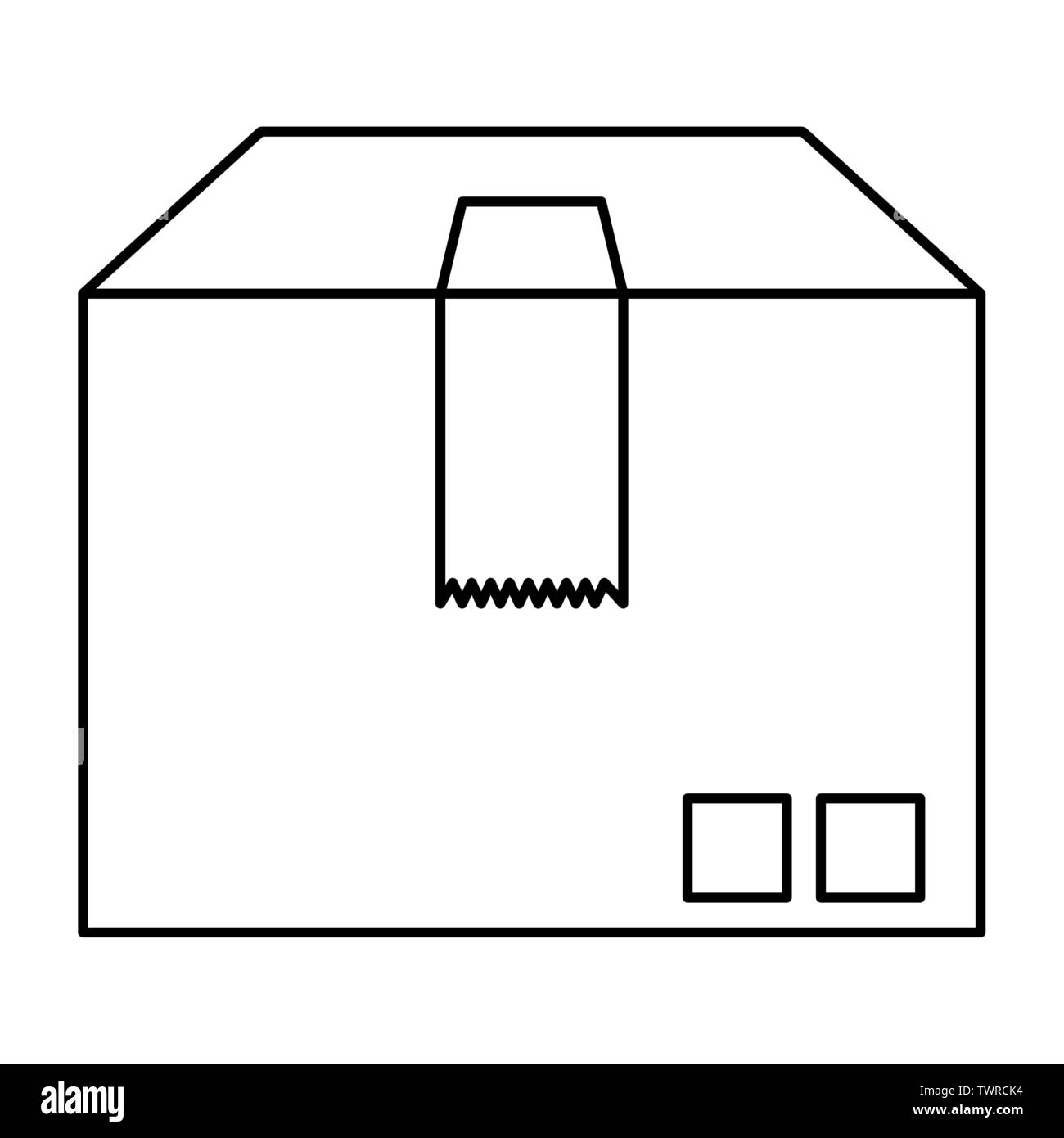 box carton packing delivery service Stock Vector Image & Art - Alamy