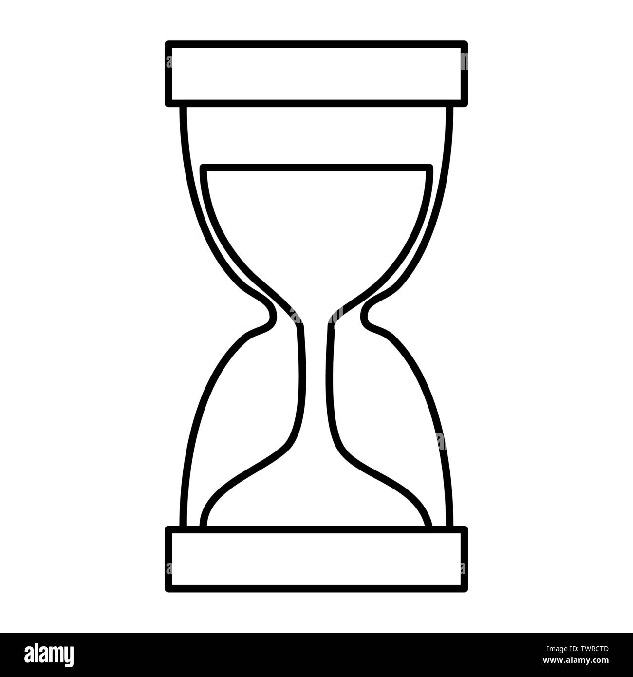 Hourglass counting Black and White Stock Photos & Images - Alamy