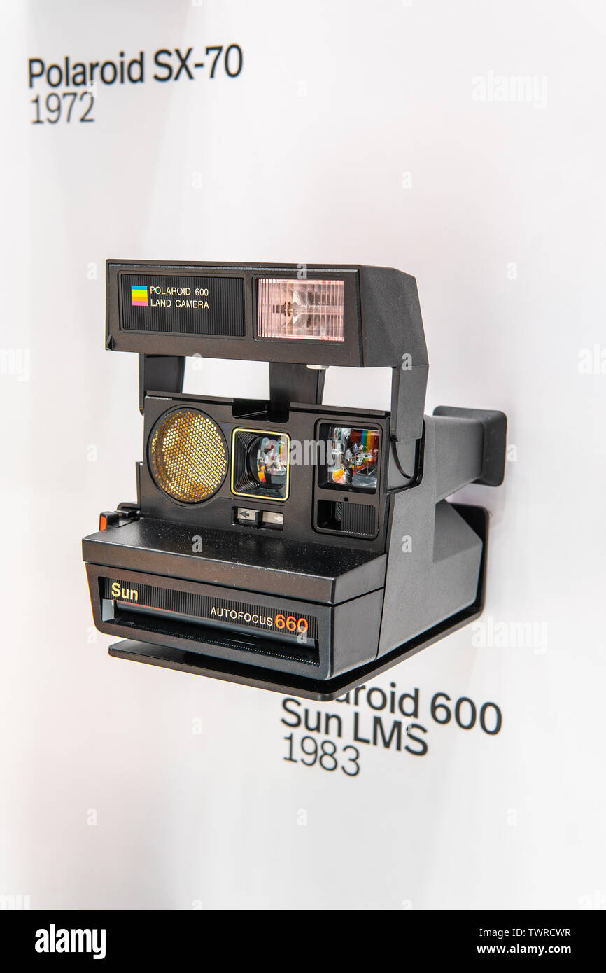 Berlin, Germany, August 29, 2018, Polaroid 600 Instant Camera at ...