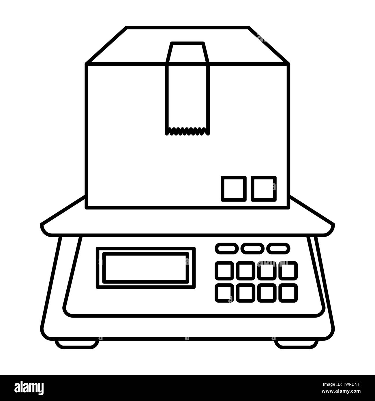 Postage scale Stock Vector Images - Alamy