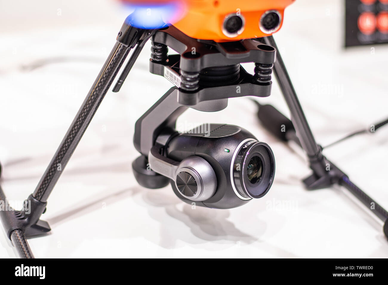 Berlin, Germany, Aug 30, 2018 Yuneec H520 E90 4k Camera Drone unmanned ...