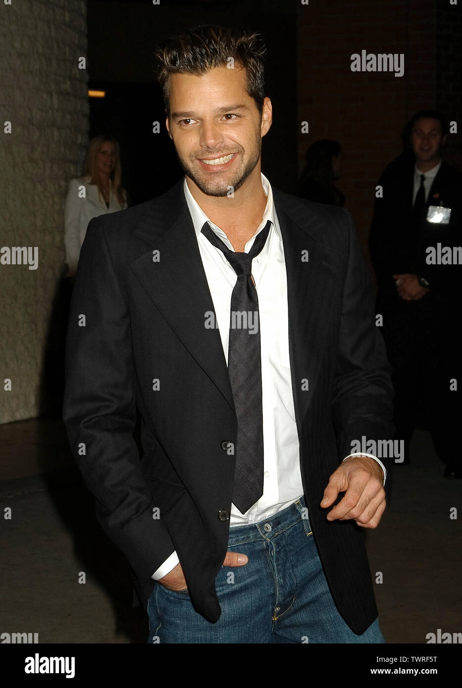 Ricky Martin at the Premiere of "Cold Mountain" at the Mann's National ...