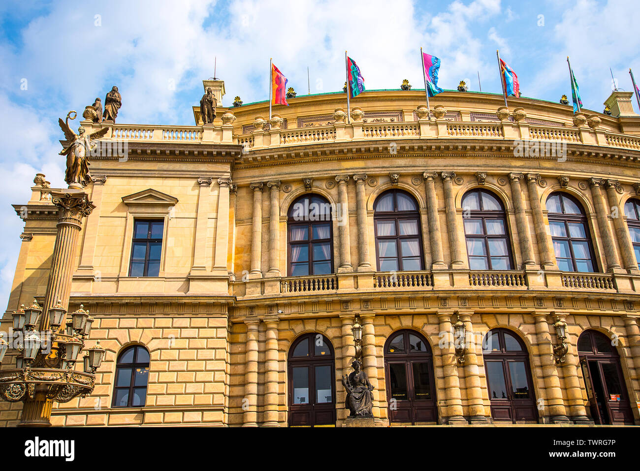 The Rudolfinum is a music auditorium and one of the most important neo ...