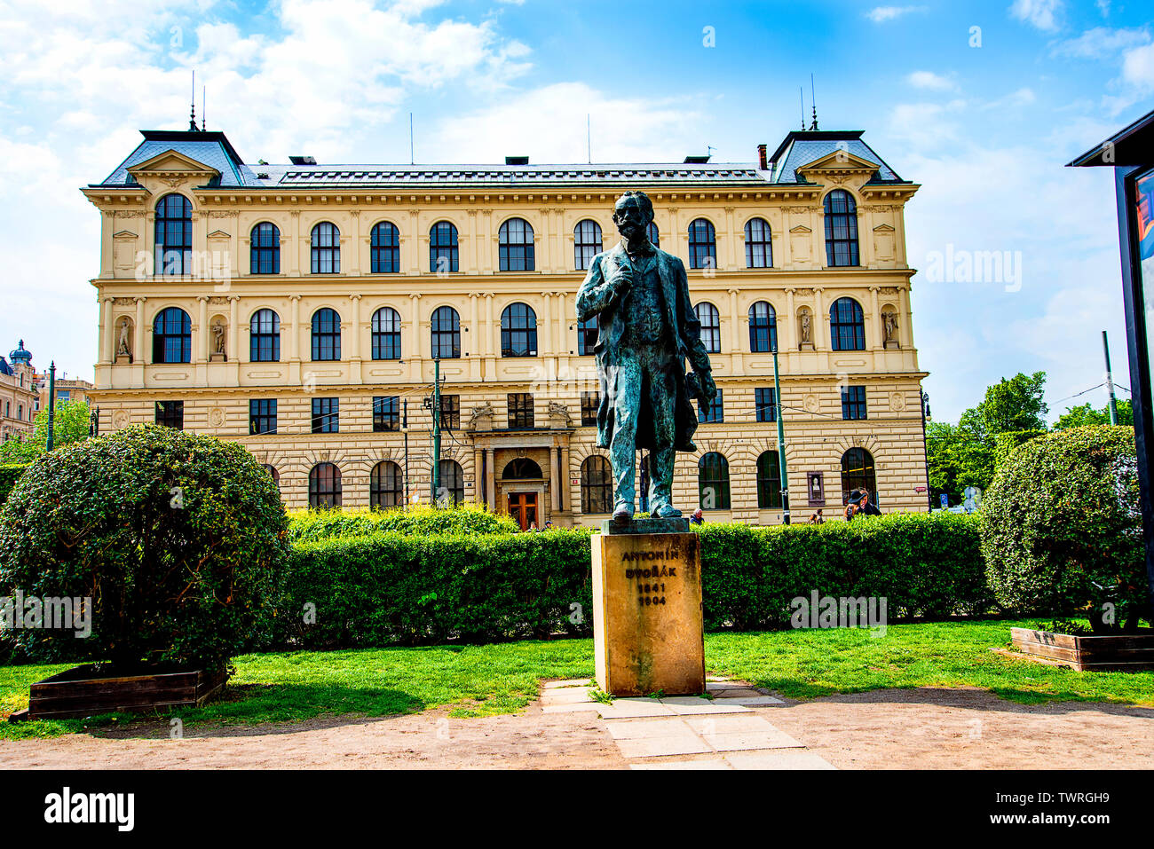 The Rudolfinum is a music auditorium and one of the most important neo ...