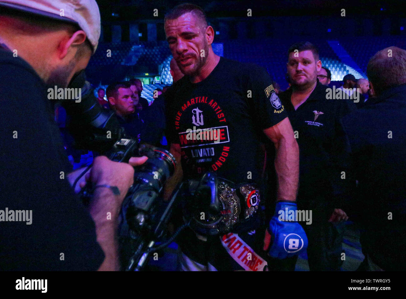 London, UK. 22nd June 2019. Bellator middleweight title challenger ...
