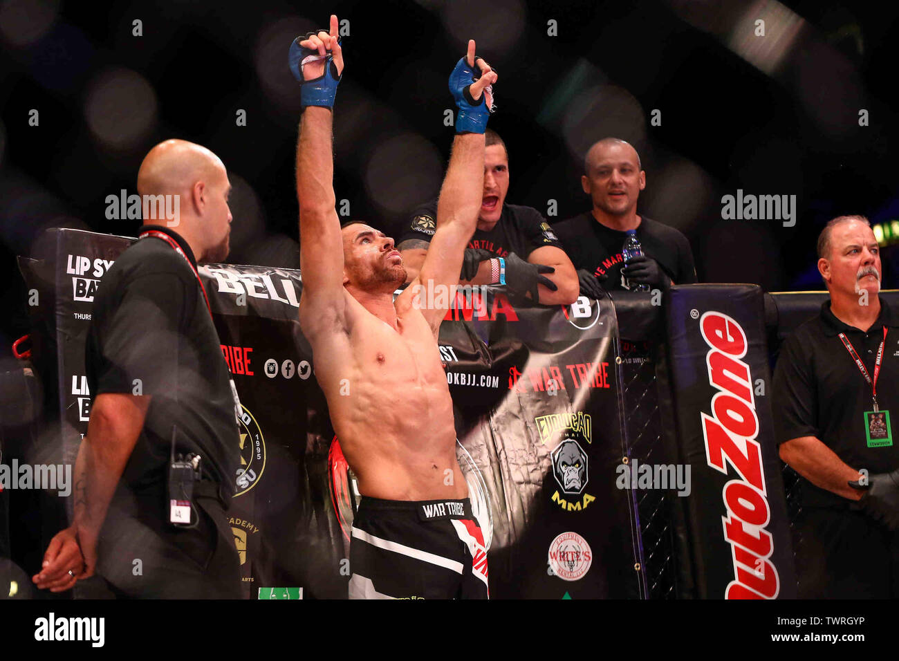 London, UK. 22nd June 2019. Bellator middleweight title challenger ...