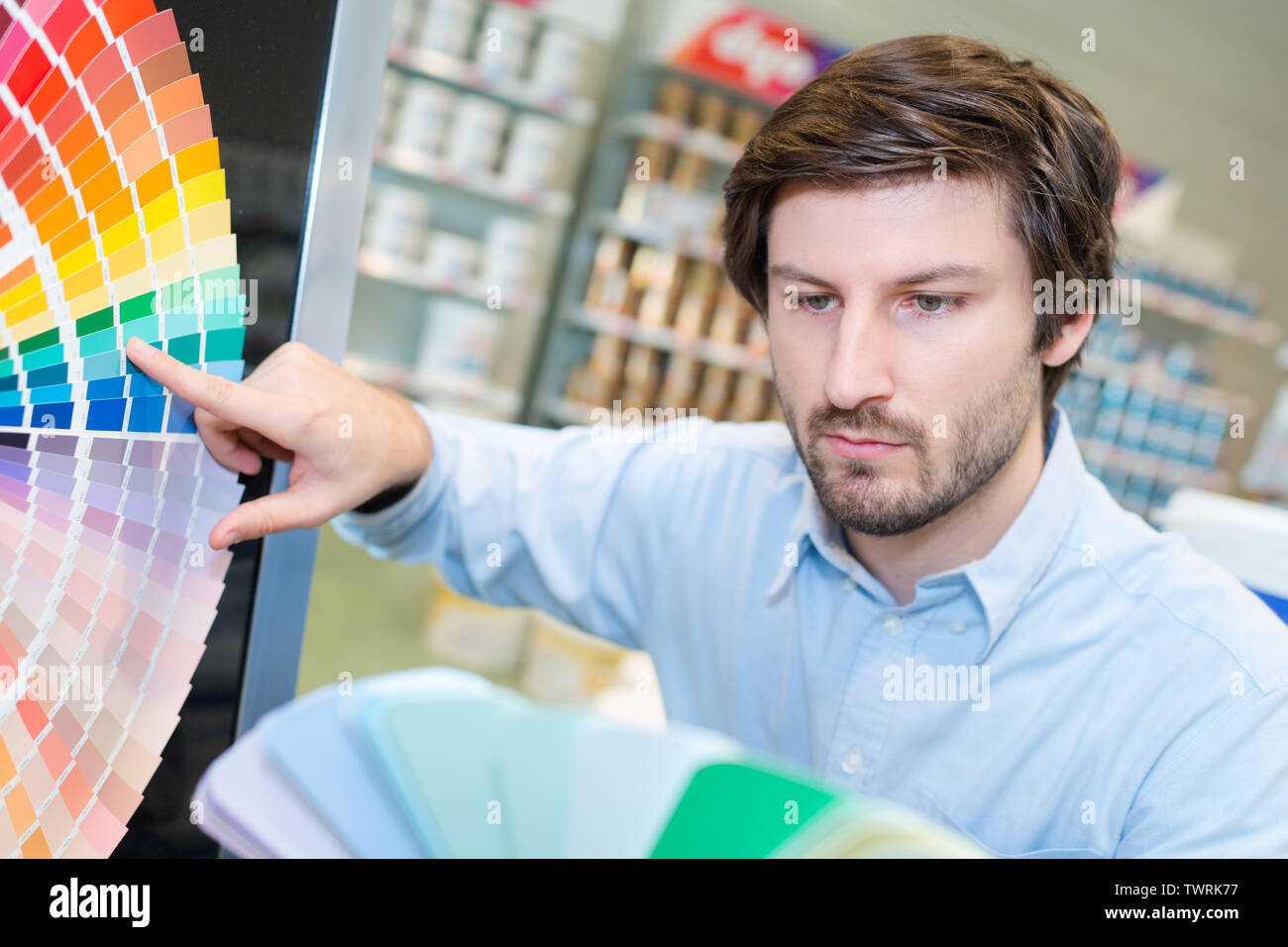 Picking paint color hi-res stock photography and images - Alamy