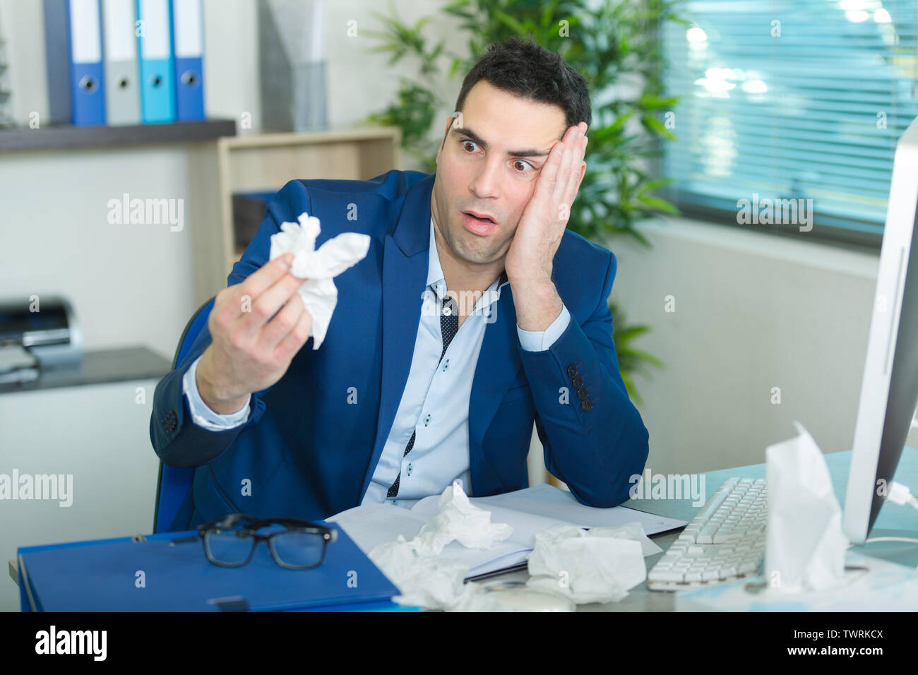 portrait disgusted businessman Stock Photo - Alamy