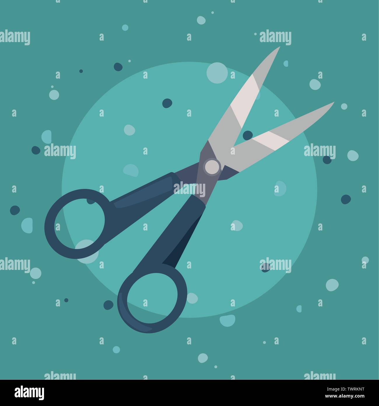 scissors back to school supplies vector illustration Stock Vector Image ...