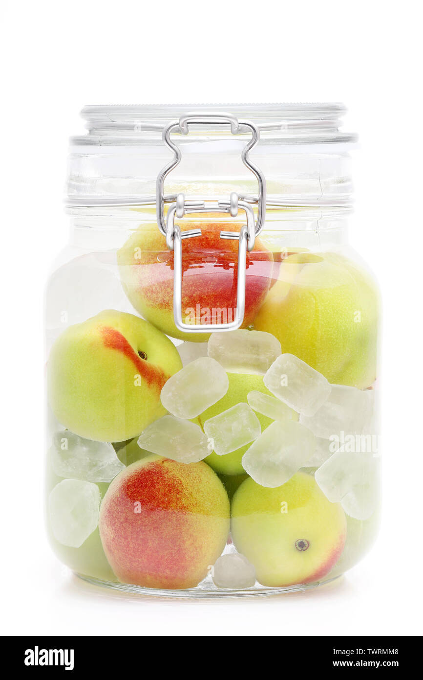 Japanese homemade ume fruit pickles in a Jar Stock Photo - Alamy