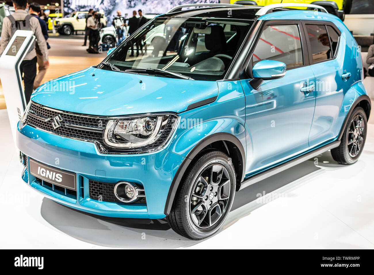 Paris, France, October 02, 2018: Suzuki Ignis 2nd gen FF21S at Mondial ...