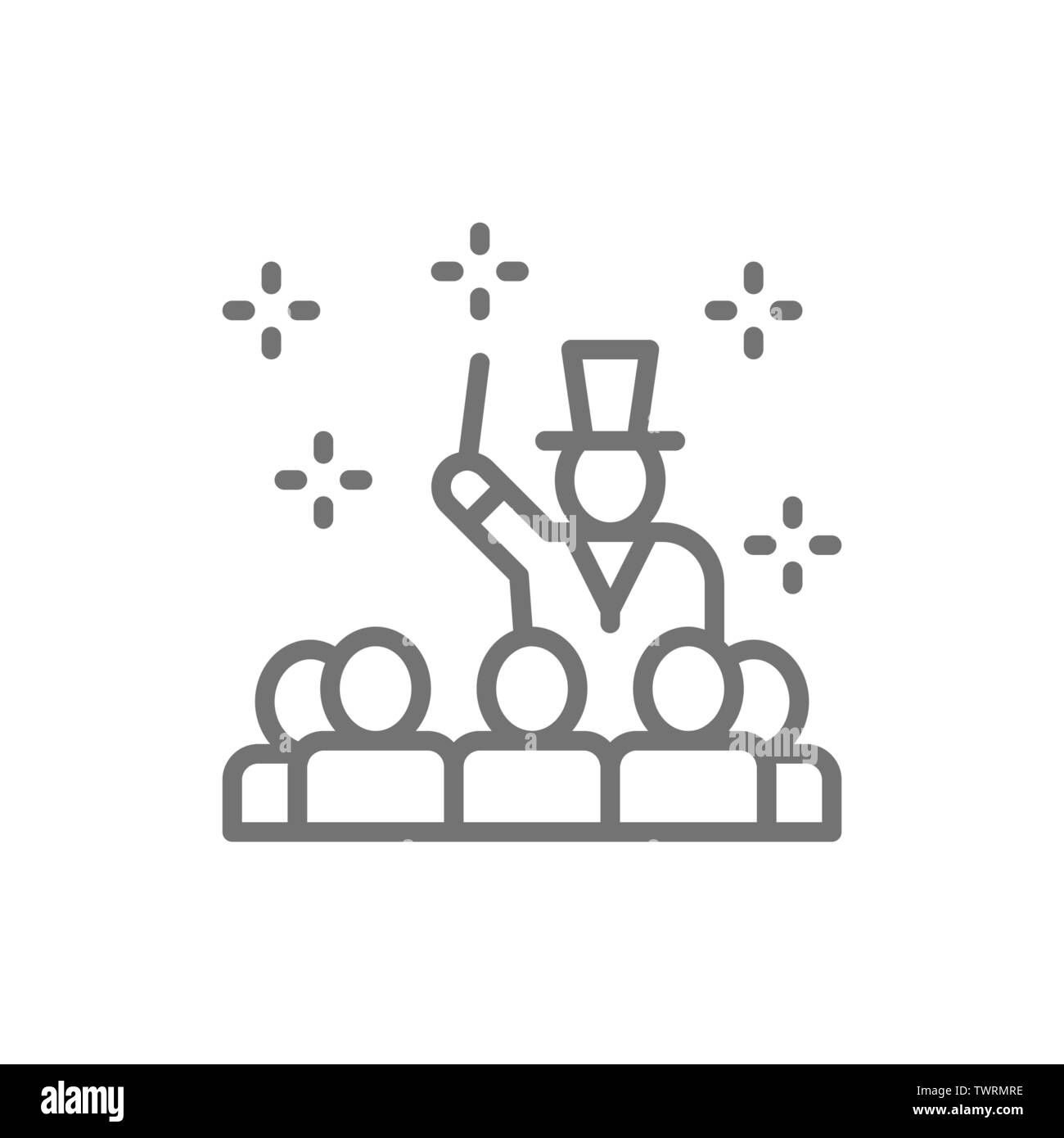 Presenter cartoon circus Cut Out Stock Images & Pictures - Alamy