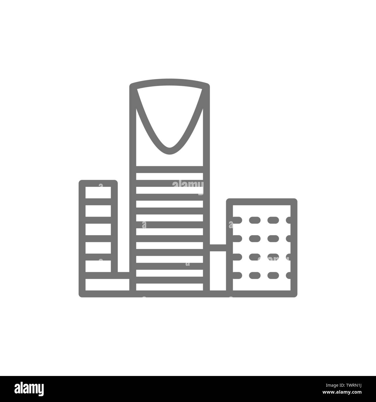 Kingdom centre tower riyadh Stock Vector Images - Alamy