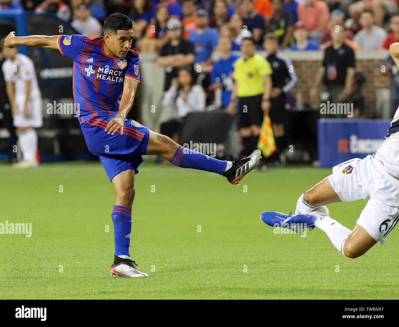 Cincinnati, Ohio, USA. 22nd June, 2019. Victor Ulloa of FC Cincinnati ...