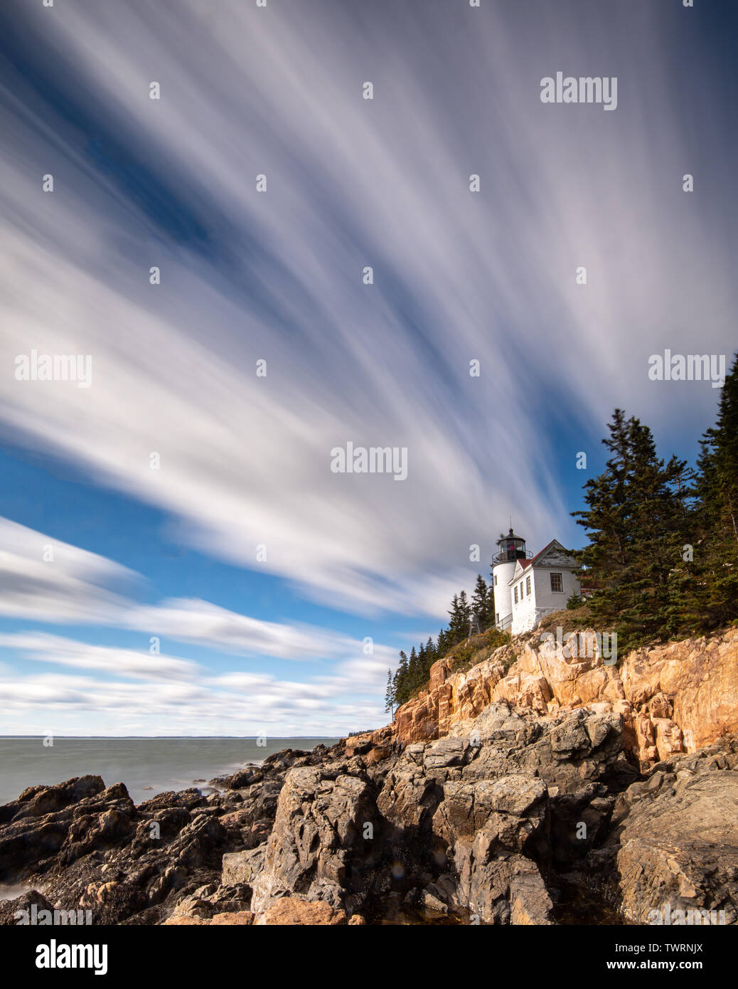 Bass Harbor Light in Acadia National Park Stock Photo - Alamy