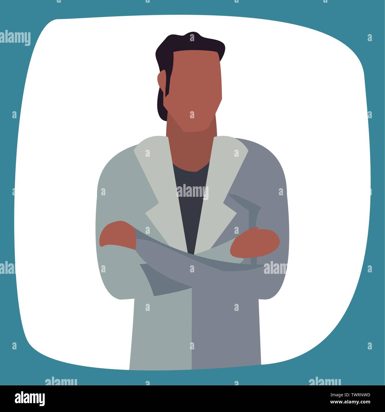 man character portrait cartoon design vector illustration Stock Vector ...