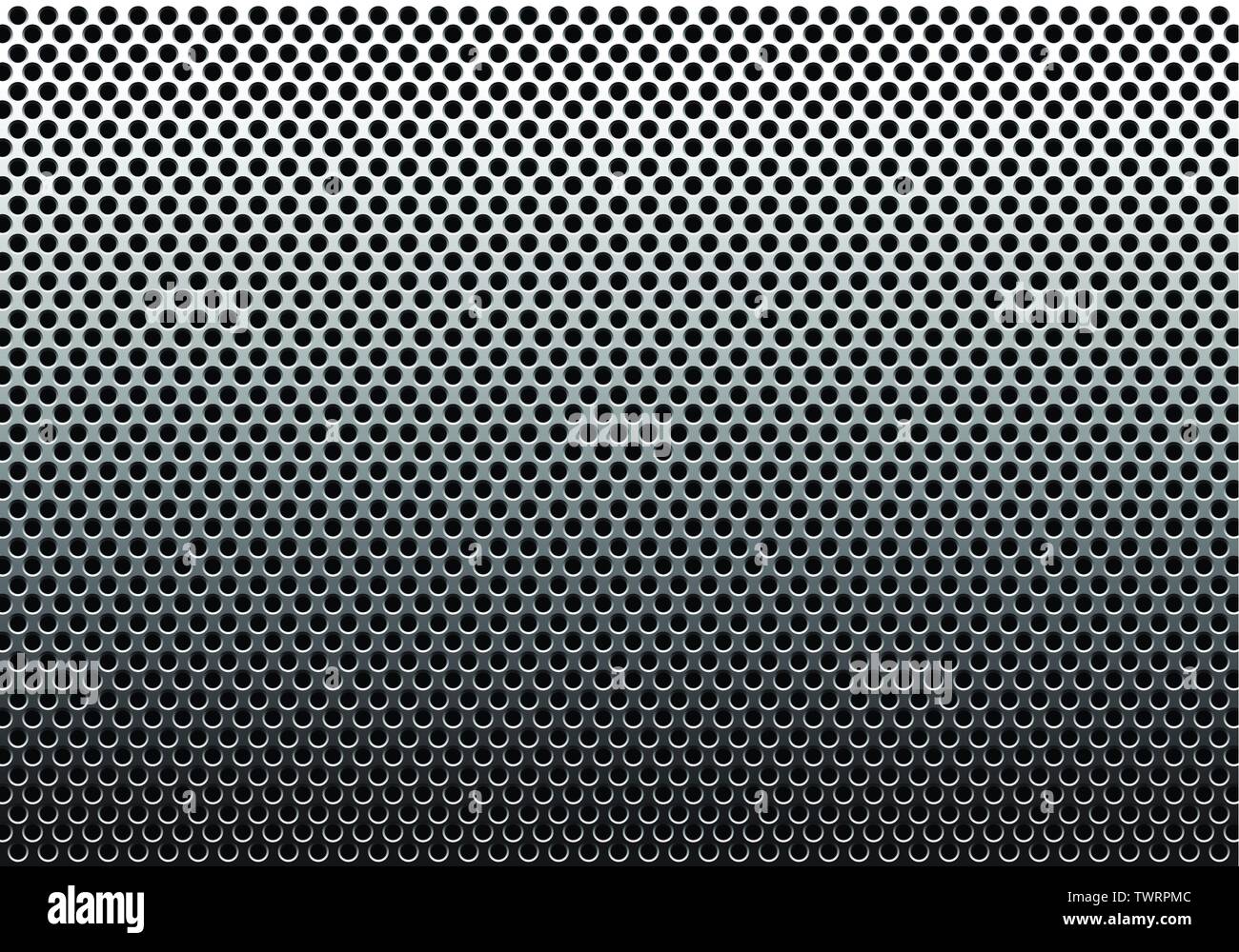 Metal circle mesh pattern gradient background texture vector ...