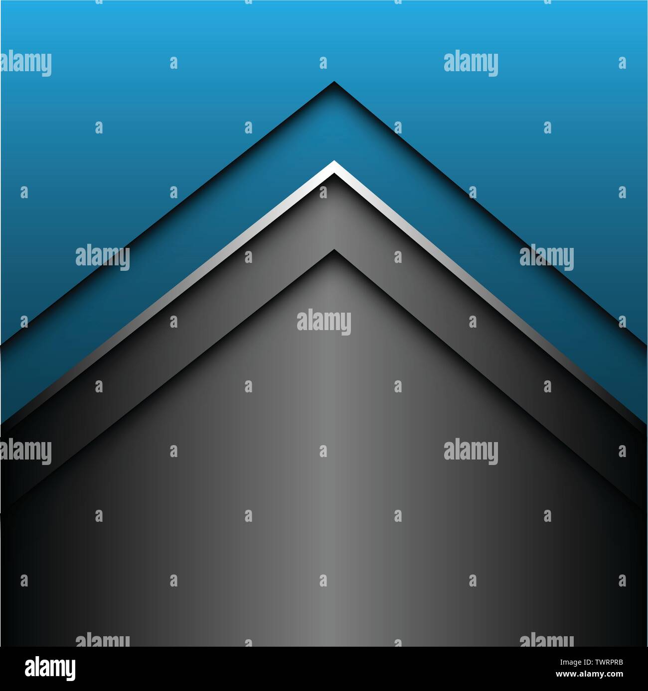 Abstract blue silver gray arrow design modern futuristic background ...
