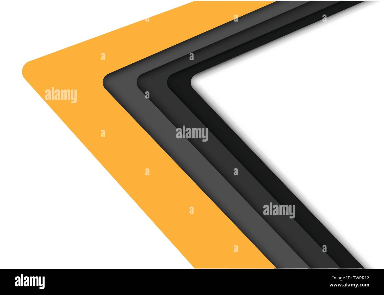Abstract yellow grey arrow speed on white design modern futuristic ...