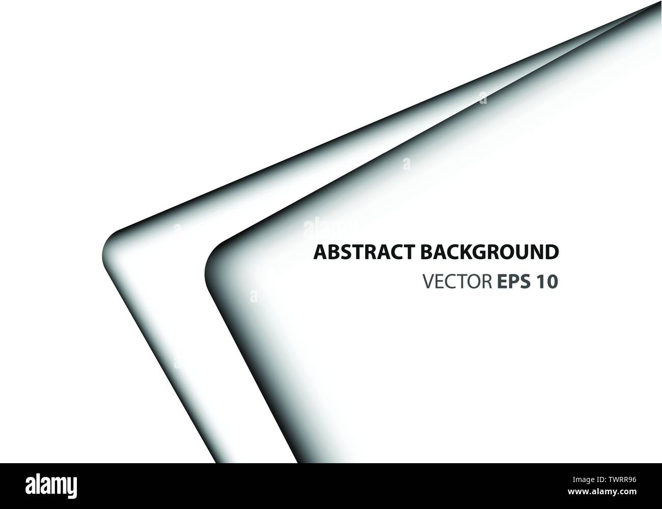 Abstract white arrow overlap with text design modern background vector ...