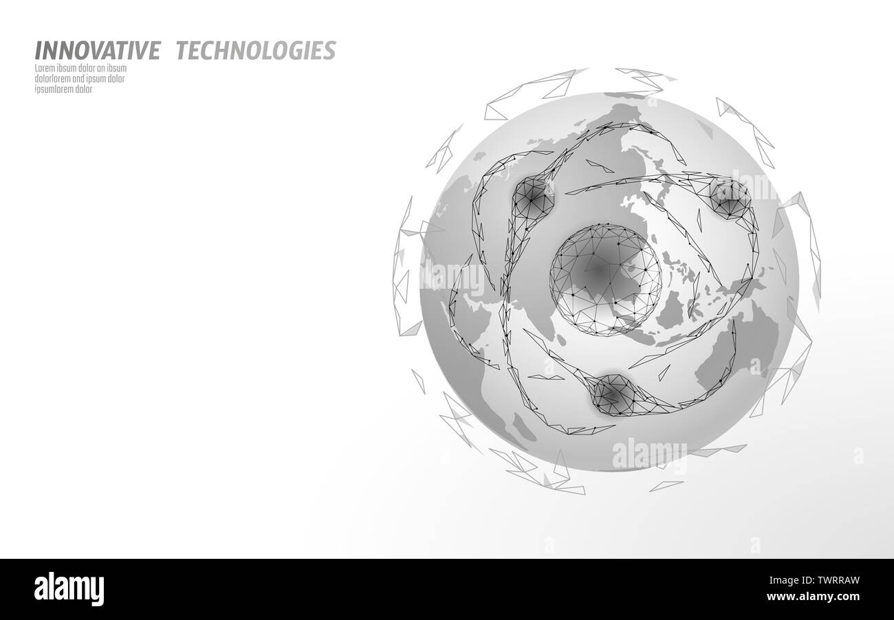 Atom particle sign Asia map. Nuclear military weapons global danger ...
