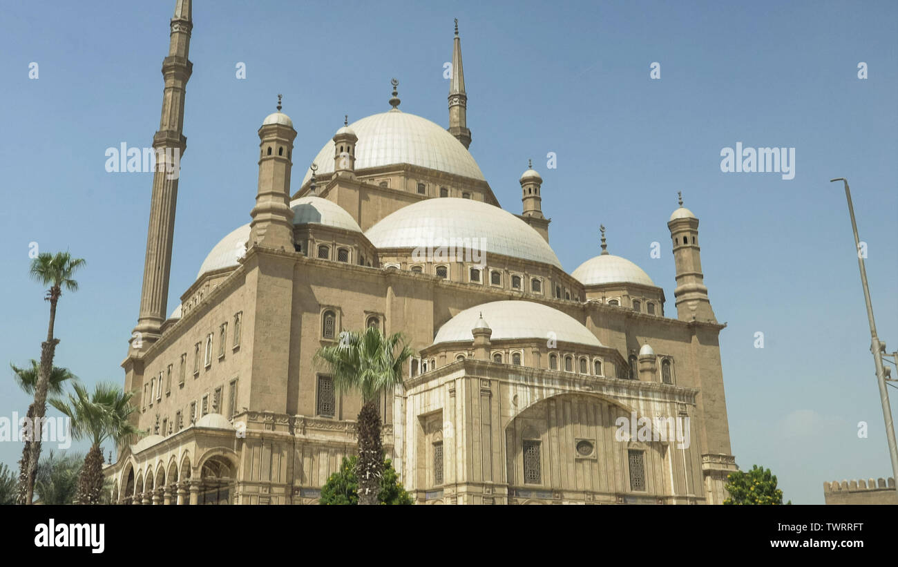 close shot of the alabaster mosque in cairo Stock Photo - Alamy