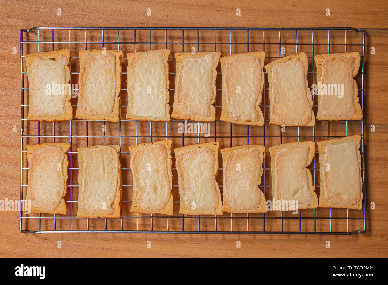 Crispy butter toast, homemade tasty toast with butter Stock Photo - Alamy
