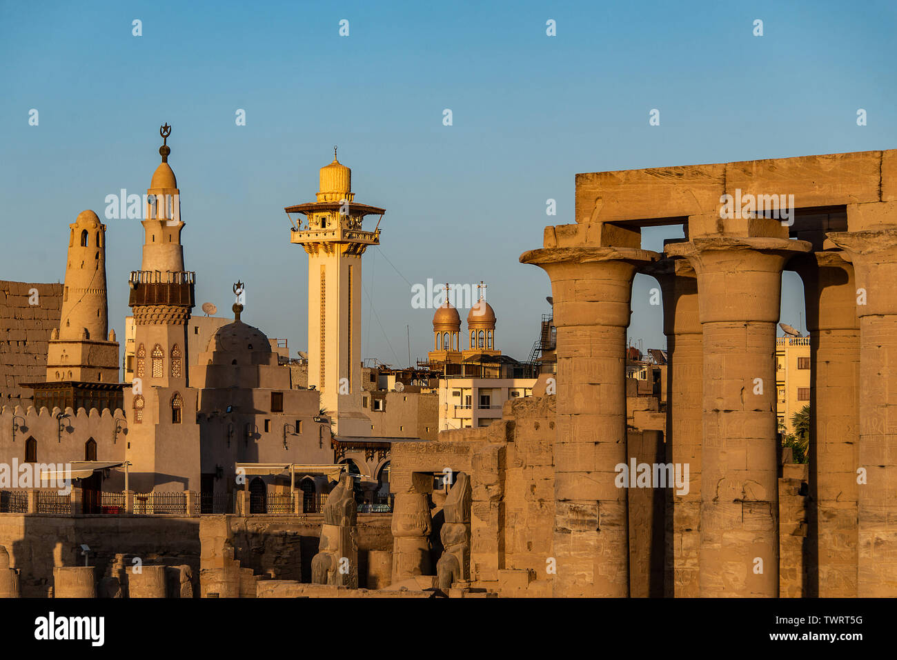 catholic Church and Muslim Mosque Tower religion Symbols together in ...