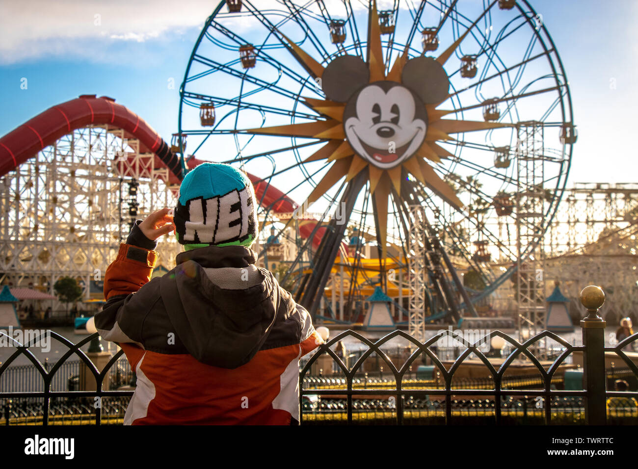 Disneyland Ferris Wheel Stock Photo - Alamy